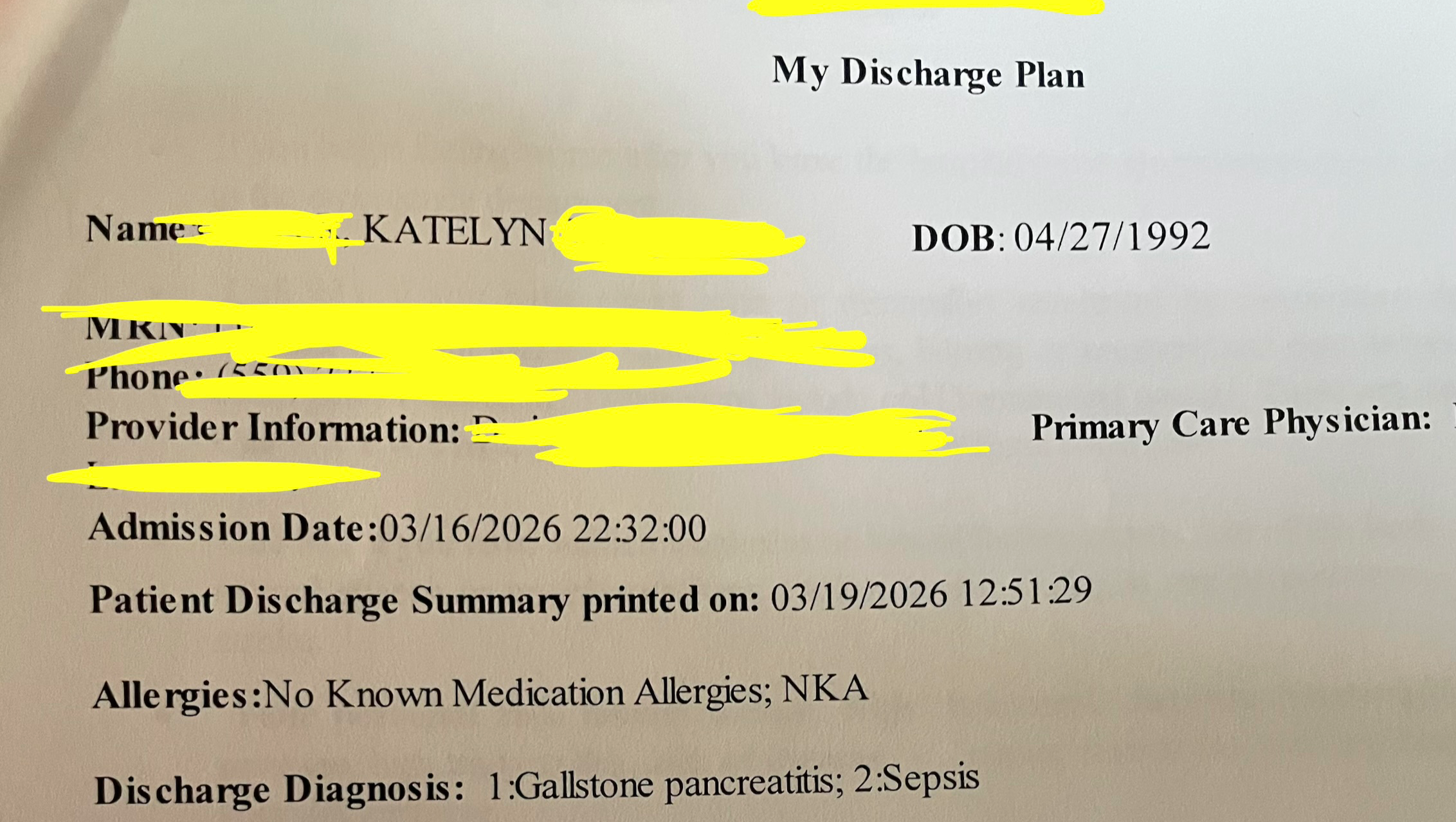 Fundraiser by Katelyn Oliver : Support My Recovery from Gallbladder ...