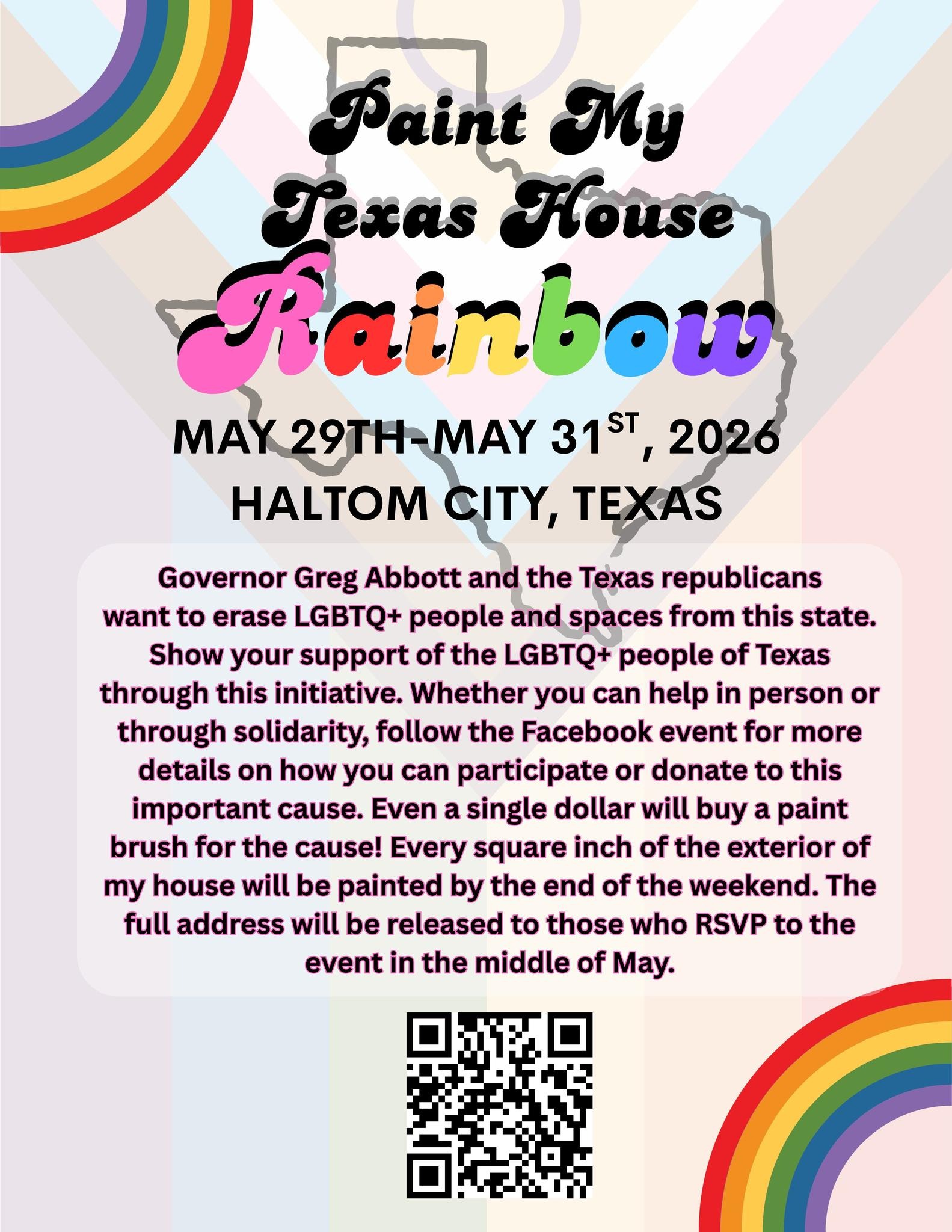 Fundraiser by Liam Yesko : Paint My House Rainbow for Texas LGBTQ ...