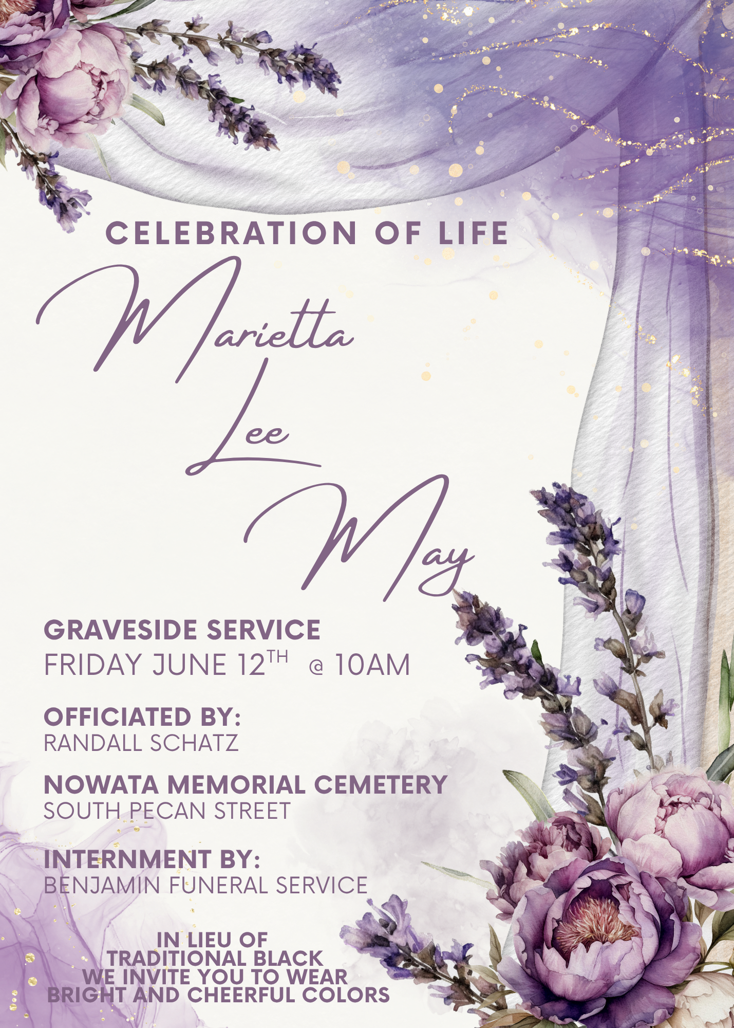 Fundraiser by Paula Sisto : Marietta May Burial Expenses