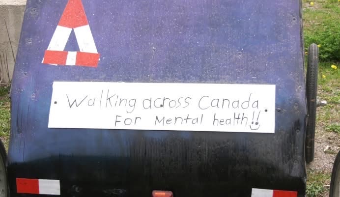Fundraiser by James Stacey : Mikey’s walk across Canada for mental health