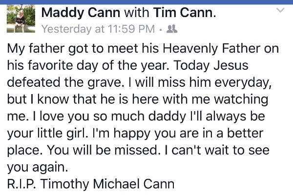 Fundraiser for Josette Cann by Joseph H. Lee : Tim Cann Memorial Fund
