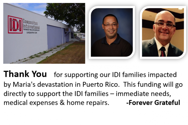 Fundraiser by Hannah Heuser : IDI Composites Puerto Rico Family