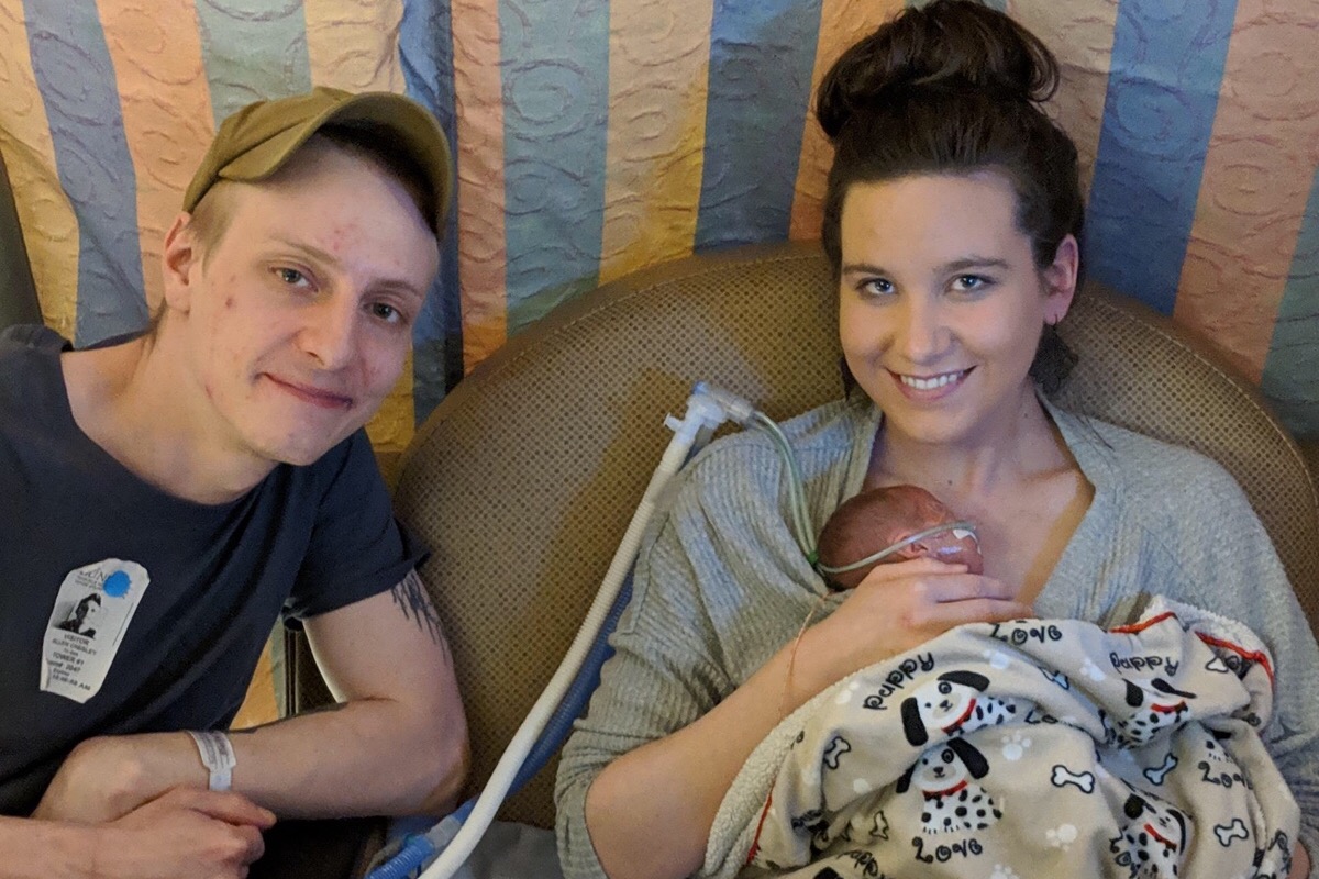 Fundraiser for Raynee Hatch by Carrie Hatch : Raynee, Allen and baby Julien