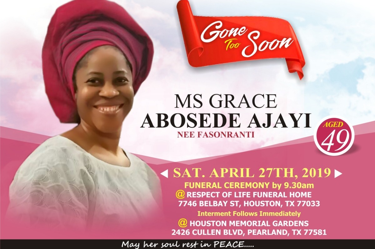 Fundraiser by Michael Ojo : Grace Ajayi Funeral Support