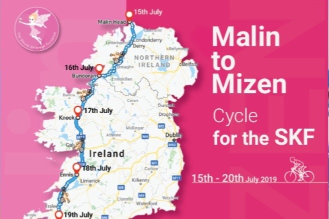 Fundraiser by Peter Quinlan : Cycling from Malin to Mizen for SKF
