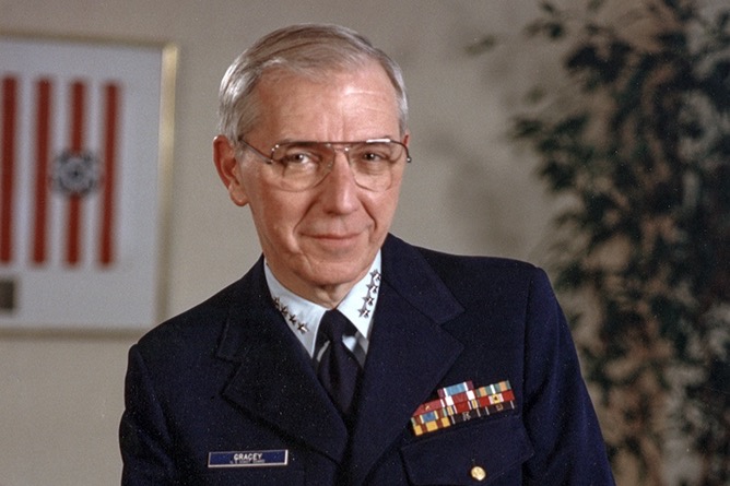 Fundraiser by John Gallo : Plaque for Needham's Admiral James Gracey, USCG