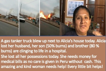 Fundraiser by Edwin Elmore : Lima, Peru Tanker explosion survivor ...