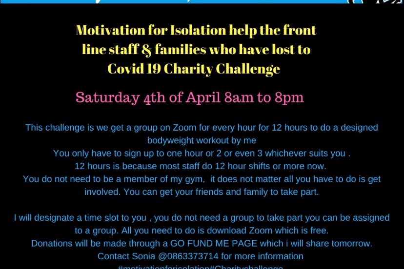 Fundraiser by Sonia Grogan : Charity challenge for front line staff