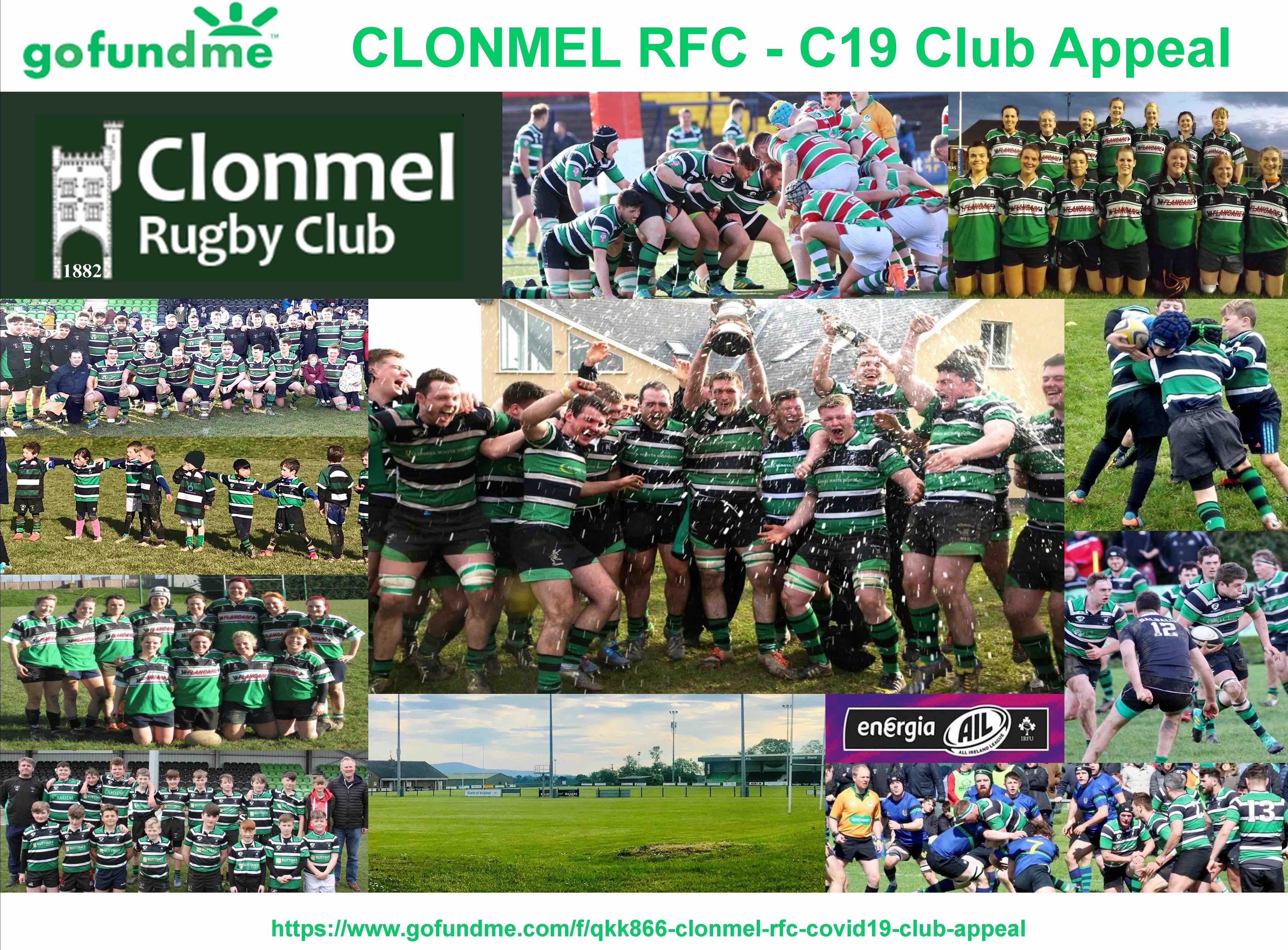 Fundraiser by Liam Daly : CLONMEL RFC - C19 Club Appeal
