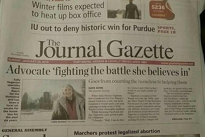 Fundraiser by Sally Segerson : Street Reach for the Homeless