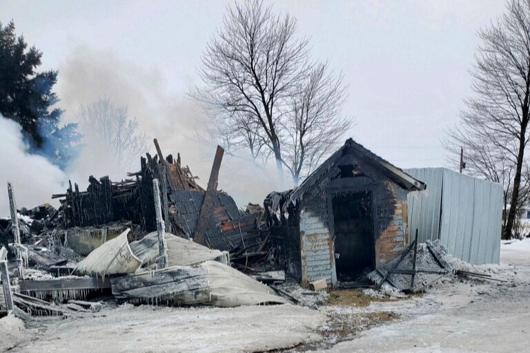 Fundraiser by Bruce Brue : Laura Brue family Farmhouse fire - Total loss