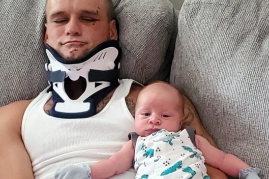 Fundraiser by Laurie Quintero : Help for new Dad in car Accident