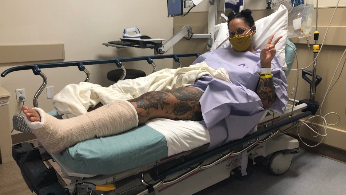 Fundraiser for Jeremy Greenwood by Camille Thomas : Regine’s Broken Leg!