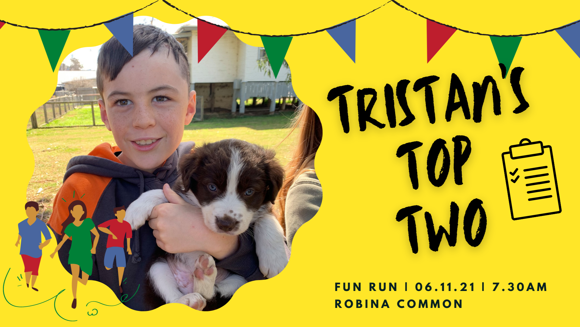 Fundraiser for Tristan Annandale by Amanda Rogan : "Tristan's Top 2 ...