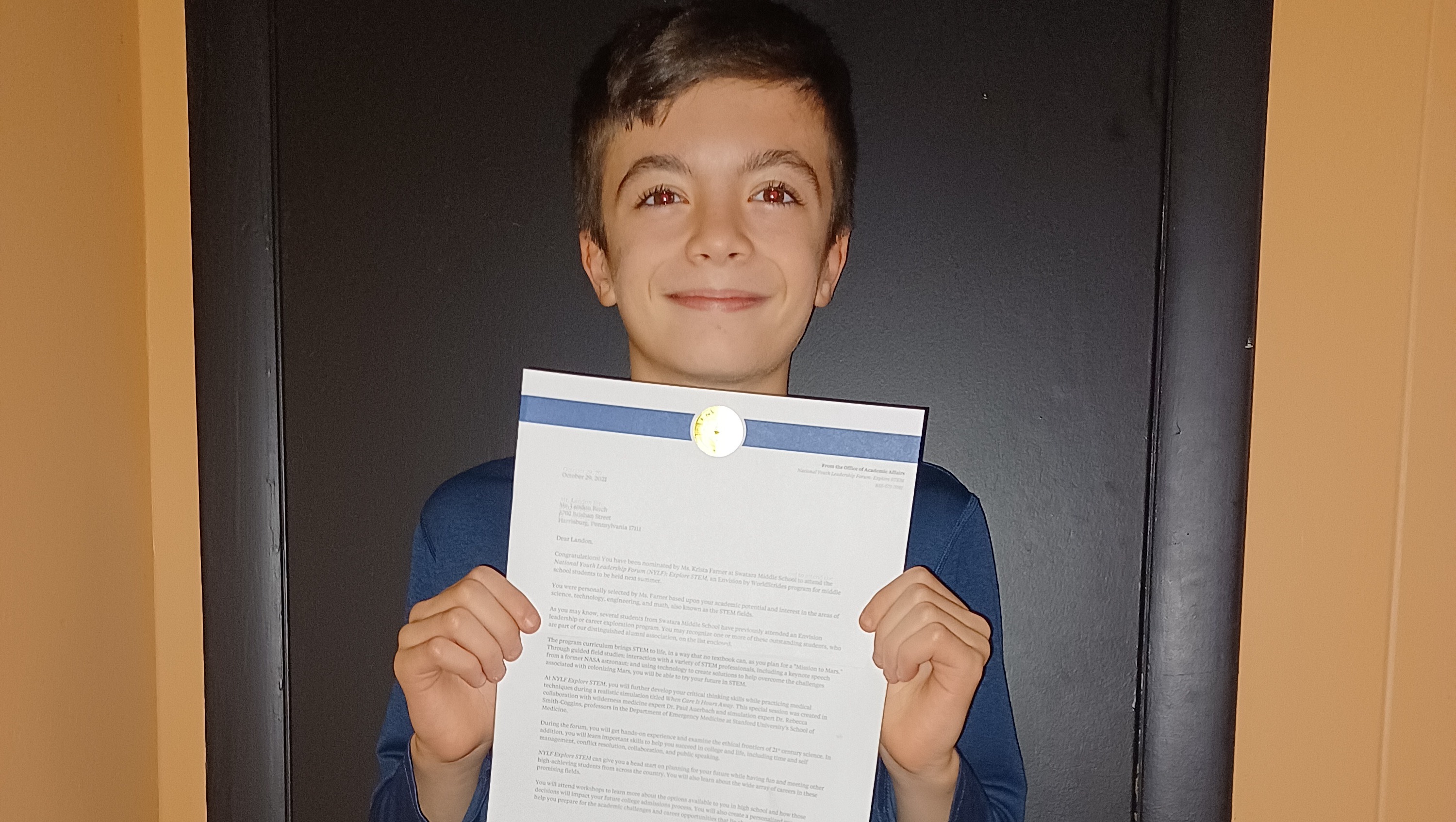 Fundraiser by Lisa Czaster : Help Landon Attend the NYLF at Villanova