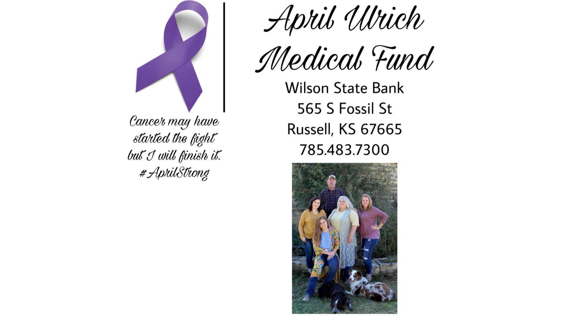Fundraiser by Brittney Mayberry : April Ulrich Medical Fund