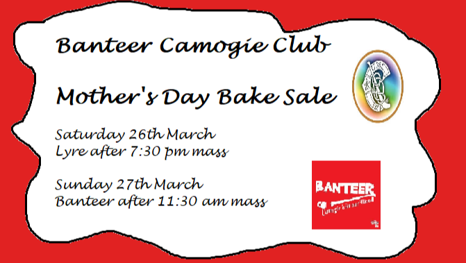 Fundraiser by Róisín Foley : Banteer Camogie clubs Mothers day Bake Sale