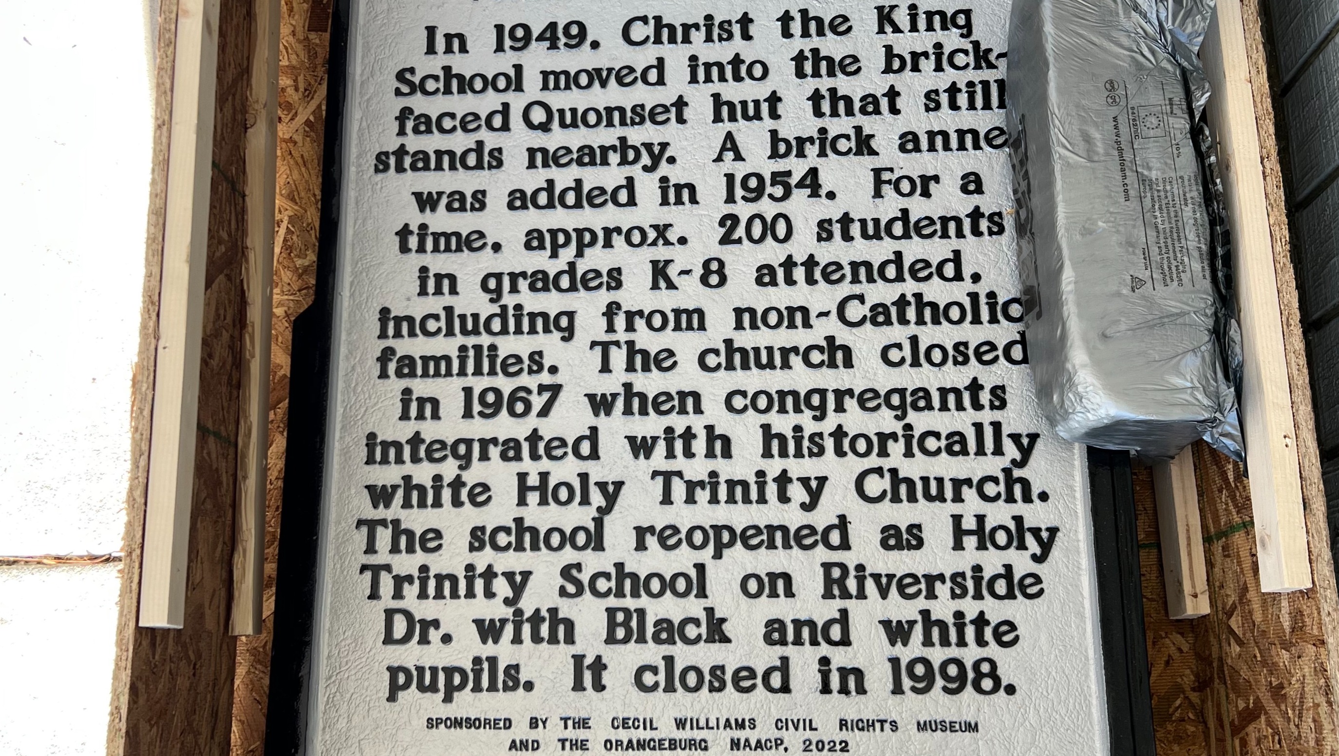 Fundraiser by James Sulton : Christ the King historical markers.