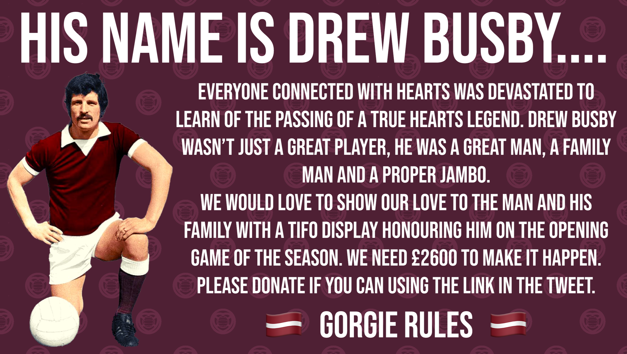 Fundraiser by This Is My Story Podcast : Drew Busby Memorial Tifo Display