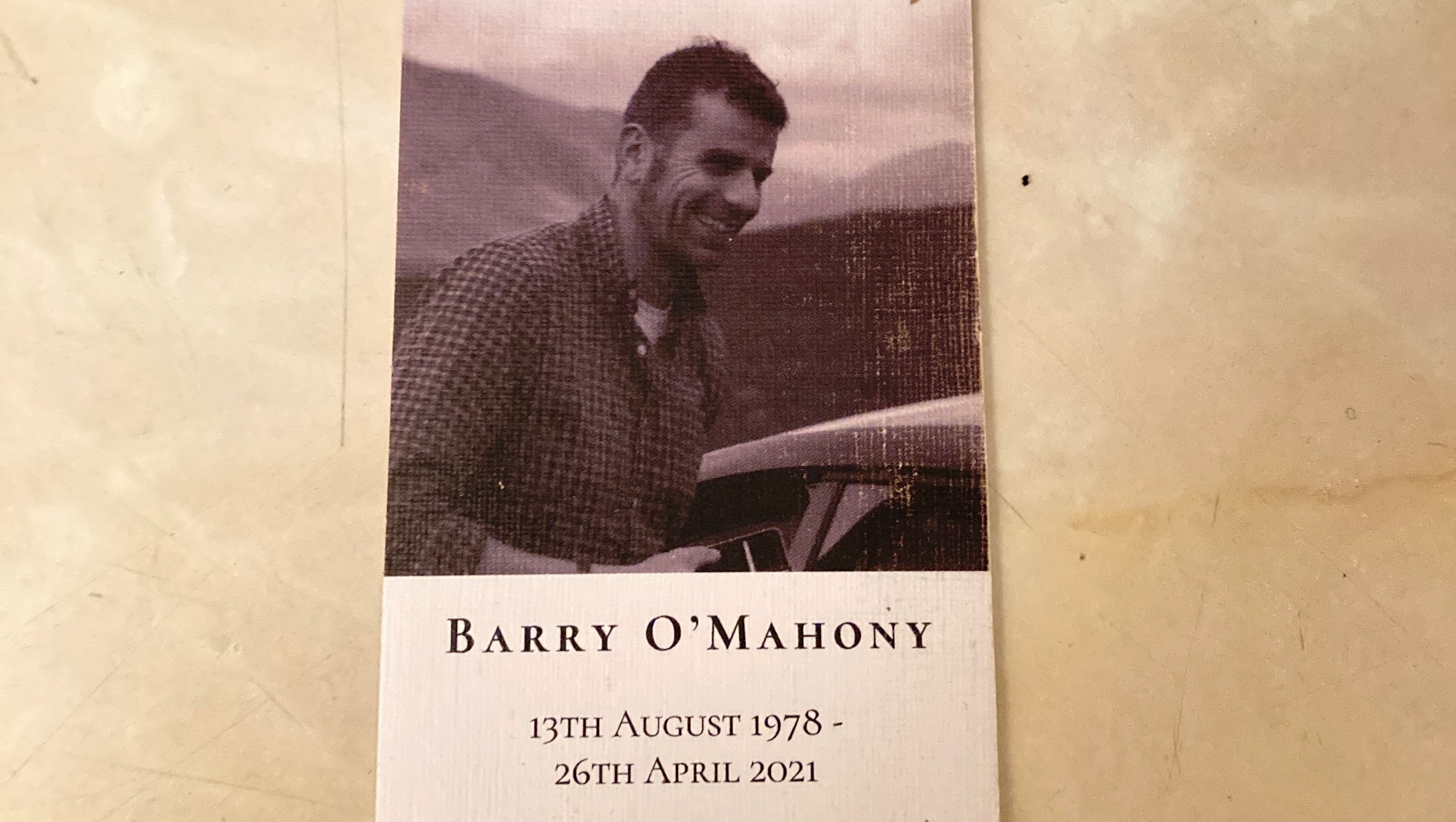Fundraiser by Mark McEntee : In memory of my friend Barry