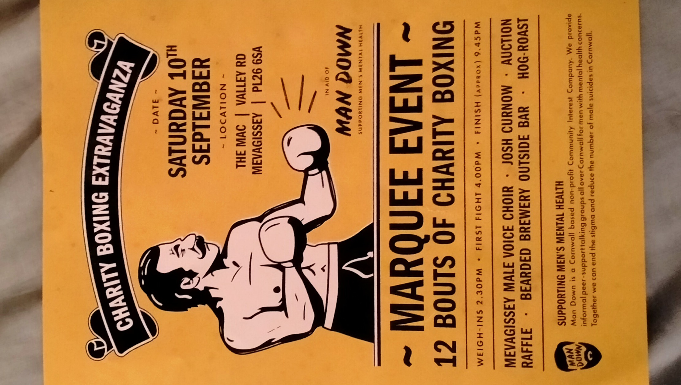 Fundraiser by Justian Lewis : Charity Boxing Match for Man Down