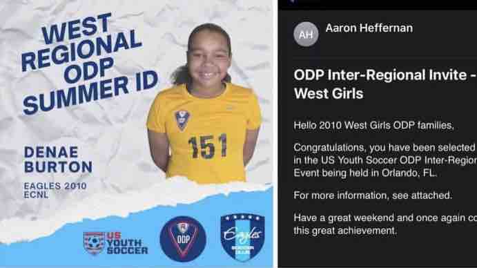 Fundraiser by John Belleci : Help Denae get to her ODP National Team Tryout