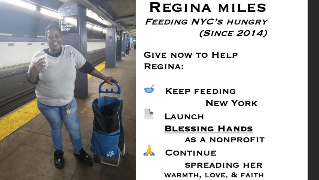 Fundraiser by Kenneth Dillon : Help Regina Feed NYC! (As seen on NY1)