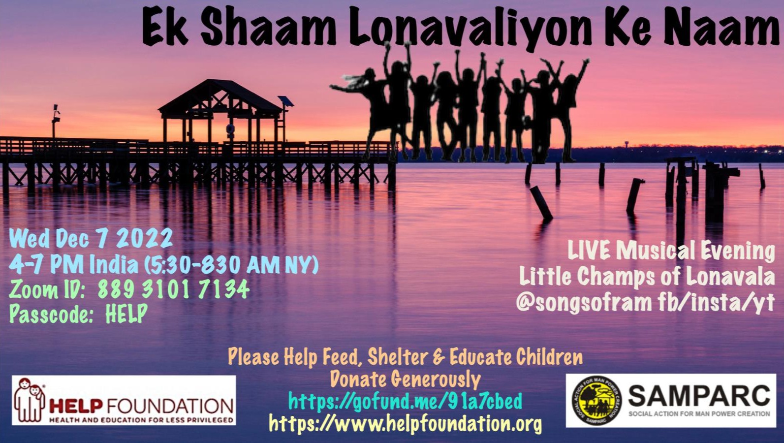 Fundraiser by HELPfoundation .org : Musical Event