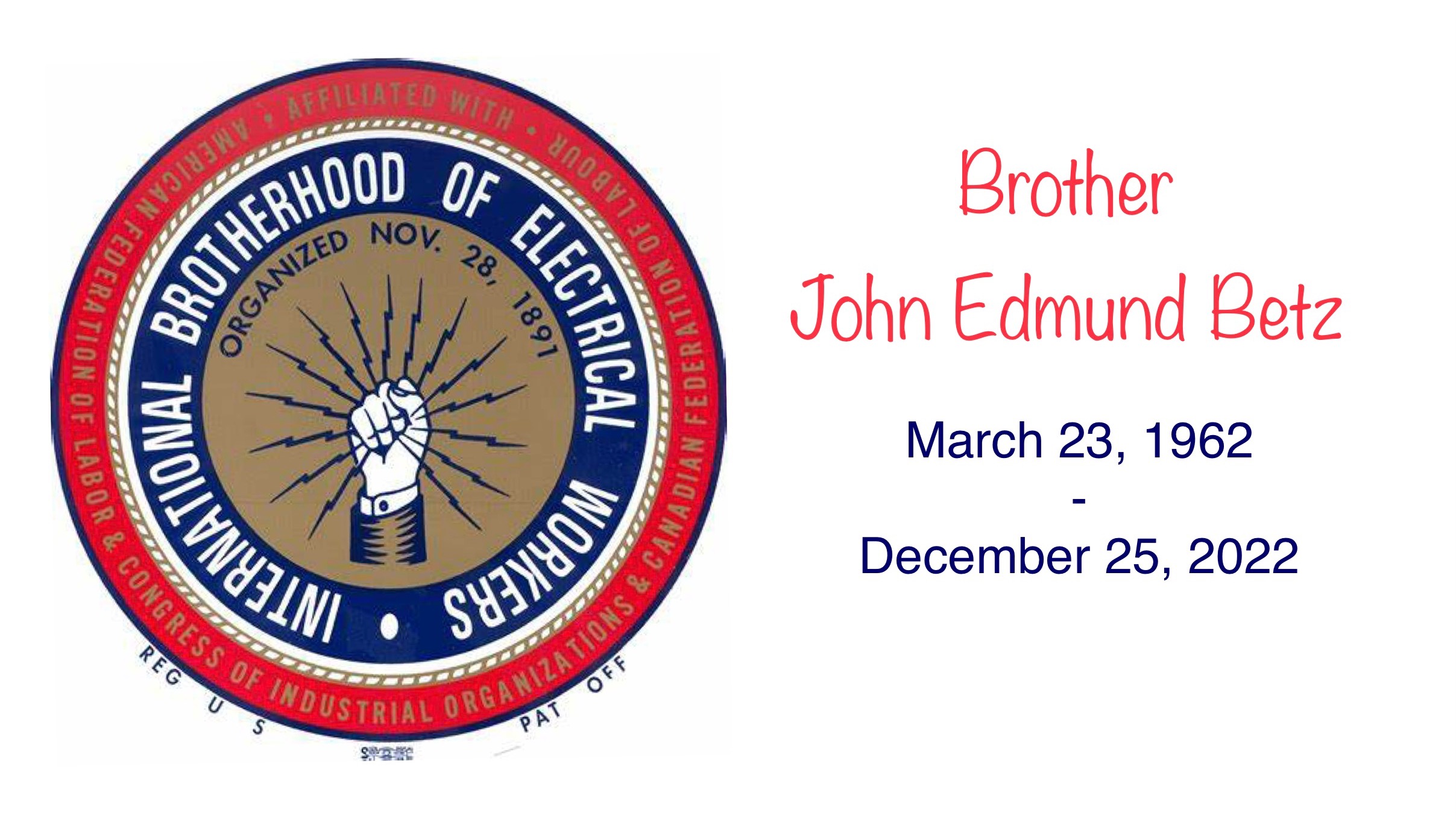 Fundraiser for Justine Betz by Kevin McByrne : In Memory of John Betz