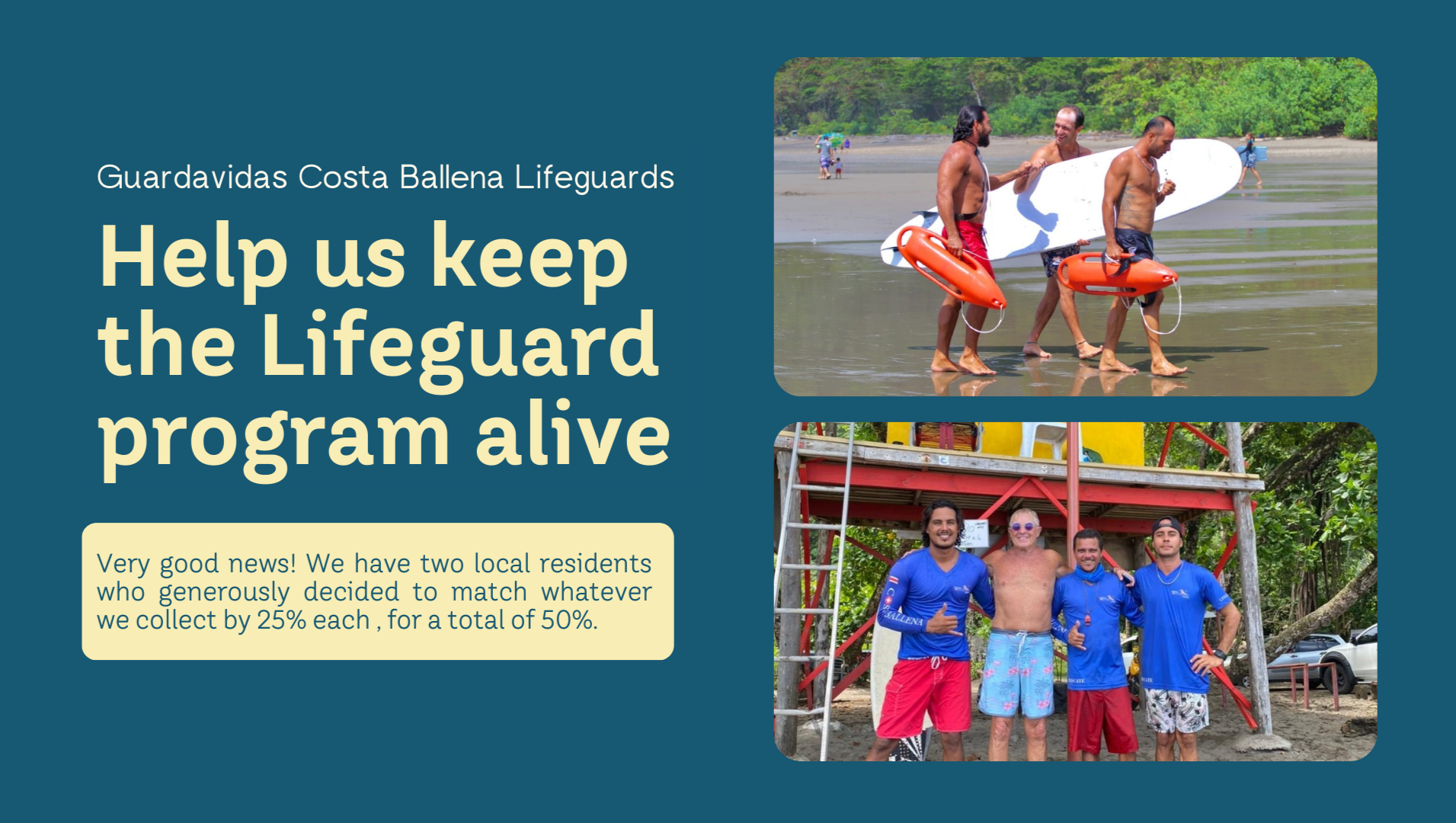 Fundraiser by Punta Gabriela : Help us keep the Lifeguard program alive