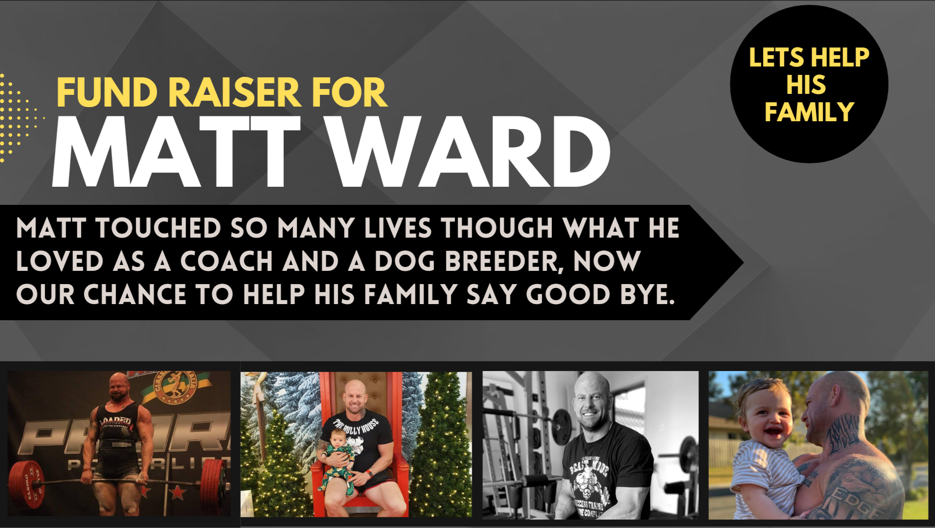 Fundraiser for Tracey Mcphee by Mathew Burton : Matt Ward Fundraiser
