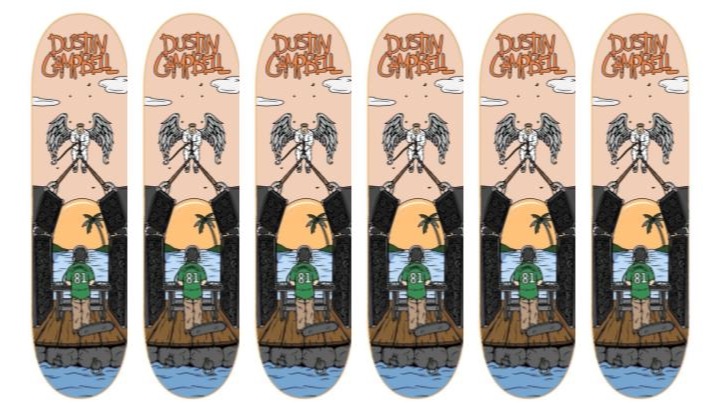 Fundraiser by Ben Stoddard : Dustin Campbell Commemorative Skateboard Deck