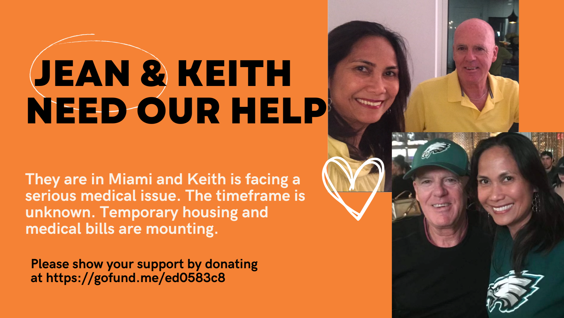 Fundraiser for Jean Larini by Perry Sheraw : Support for Jean & Keith