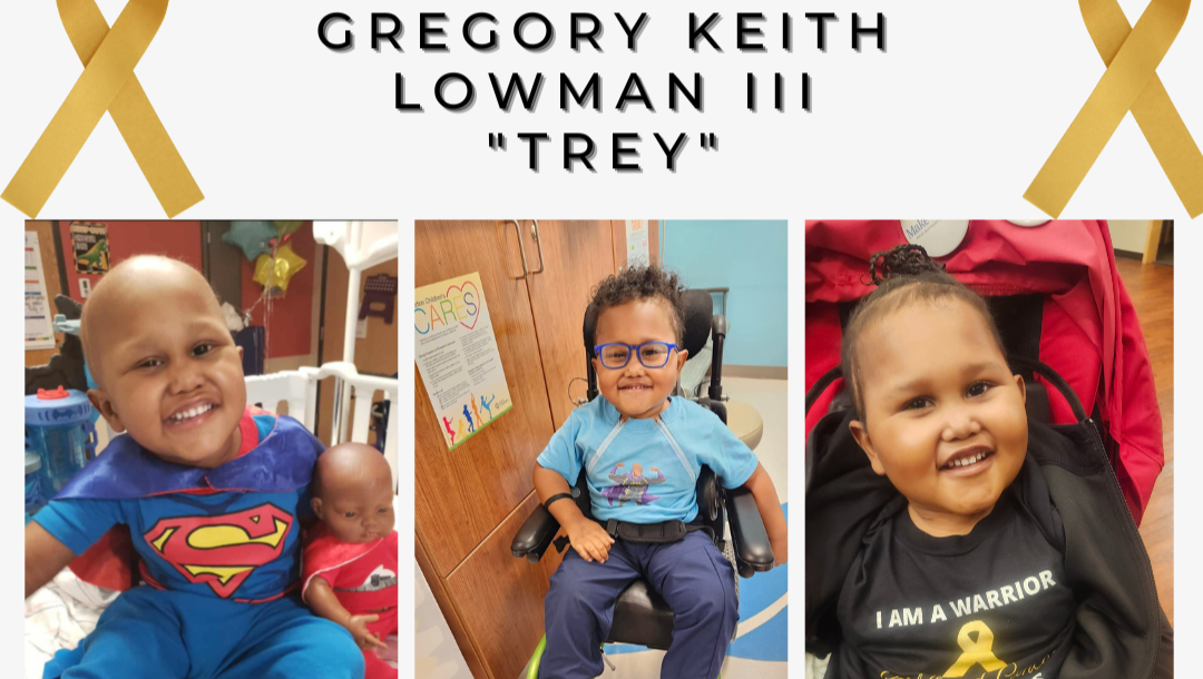 Fundraiser by Ebony Lowman : Grey For Trey-Fighting ATRT Brain Cancer