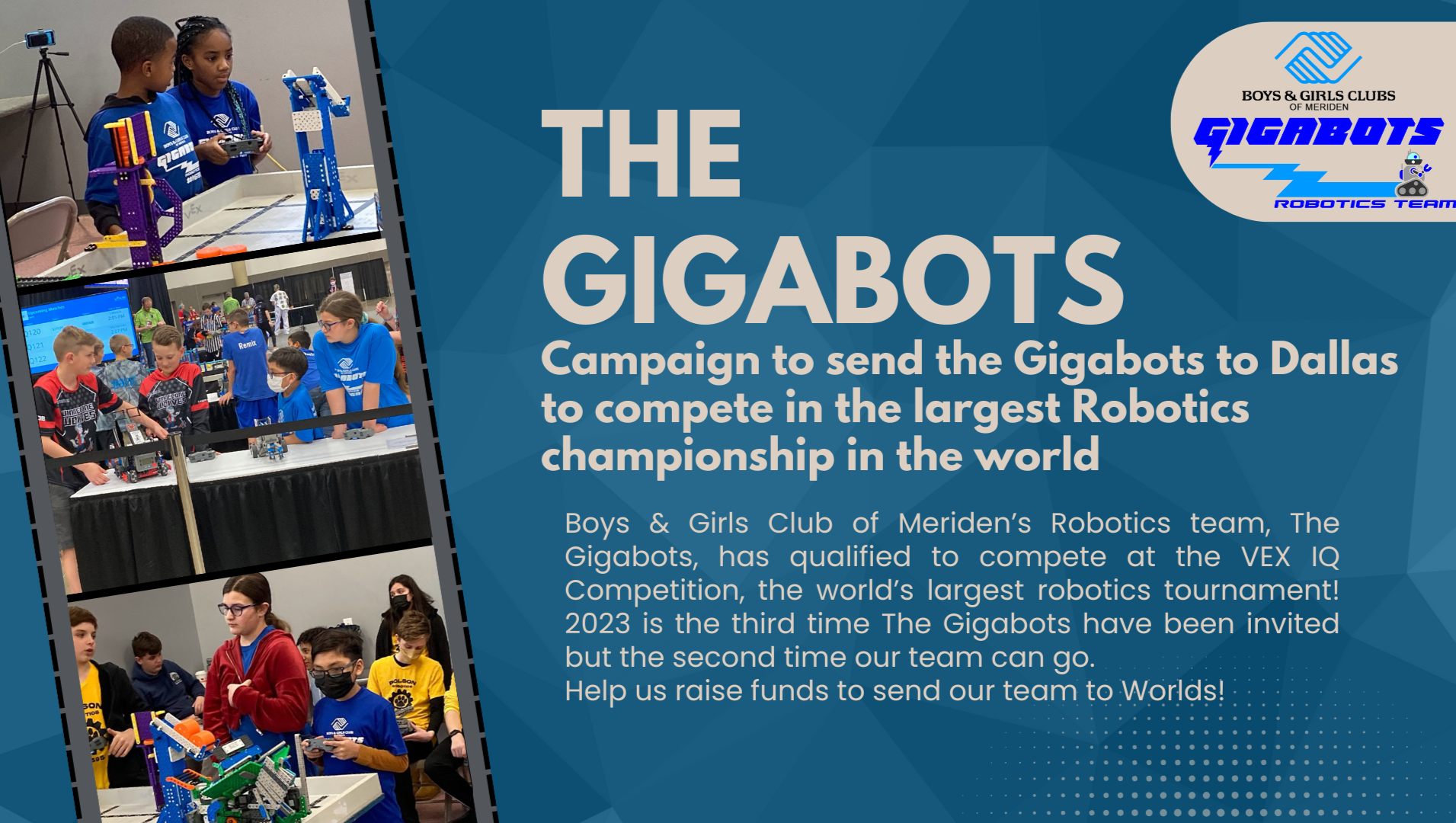 Fundraiser by Jaime Gianini : Send the Gigabots to Worlds!