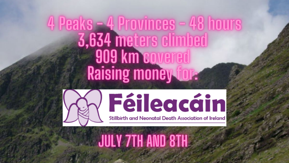 Fundraiser by Jack OConnell : 4 Peaks Challenge for Féileacáin in ...