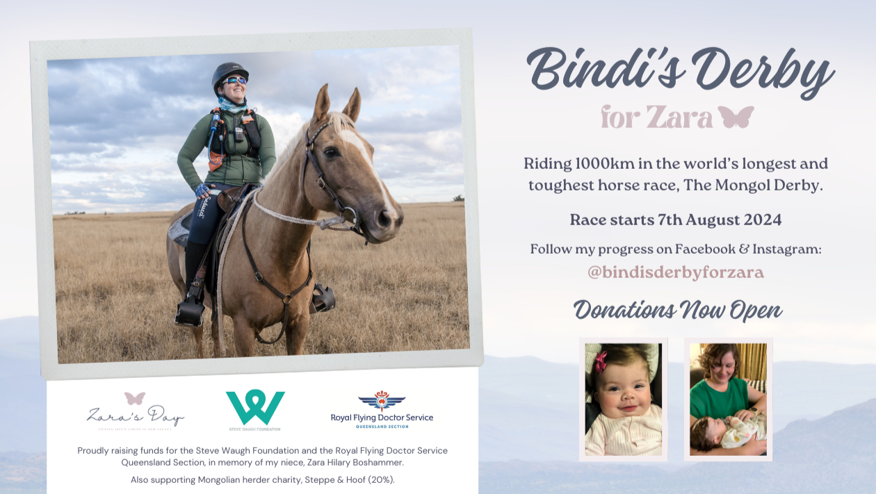 Fundraiser by Belinda Boshammer : Bindi's Derby for Zara