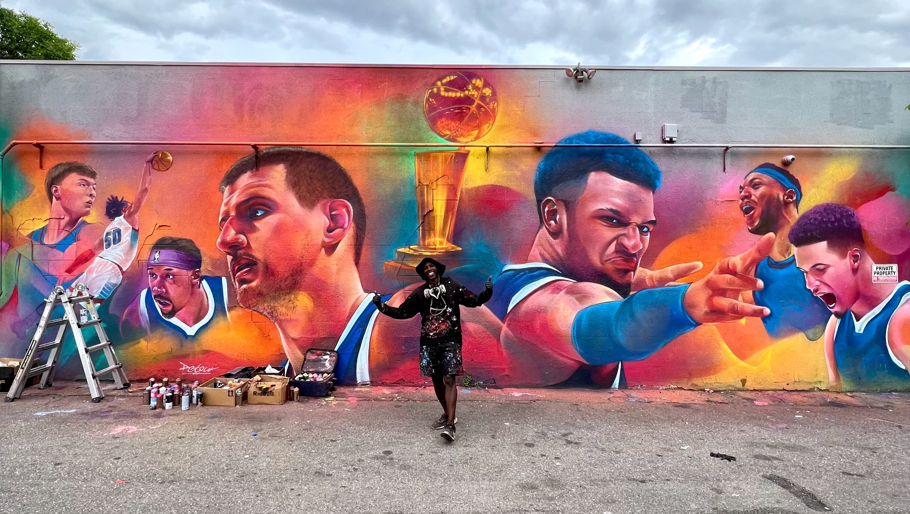 Fundraiser for Thomas Evans by Lucia Otero : Denver Nuggets Artist