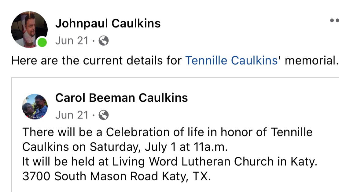 Fundraiser for John Caulkins by Addison Cartmill : In Memory of ...