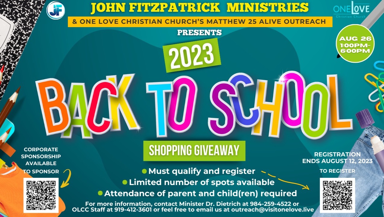 Fundraiser by John Fitzpatrick : JFM & OLCC - 2023 Back 2 School ...