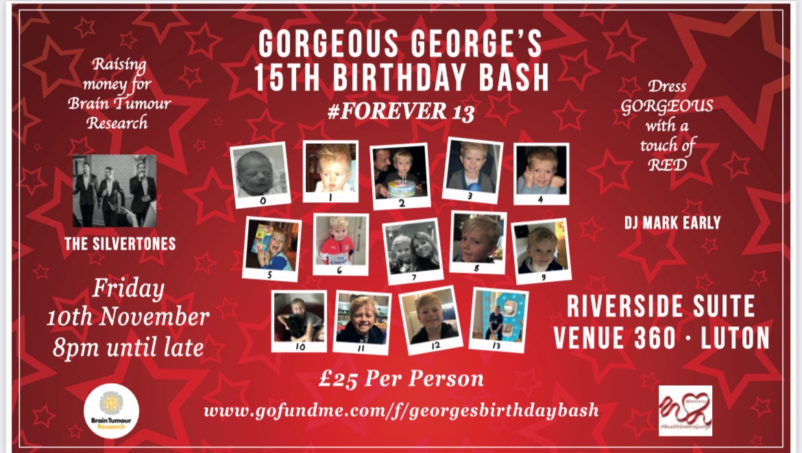 Fundraiser by Louise Fox : Gorgeous George's Birthday Bash #Forever13