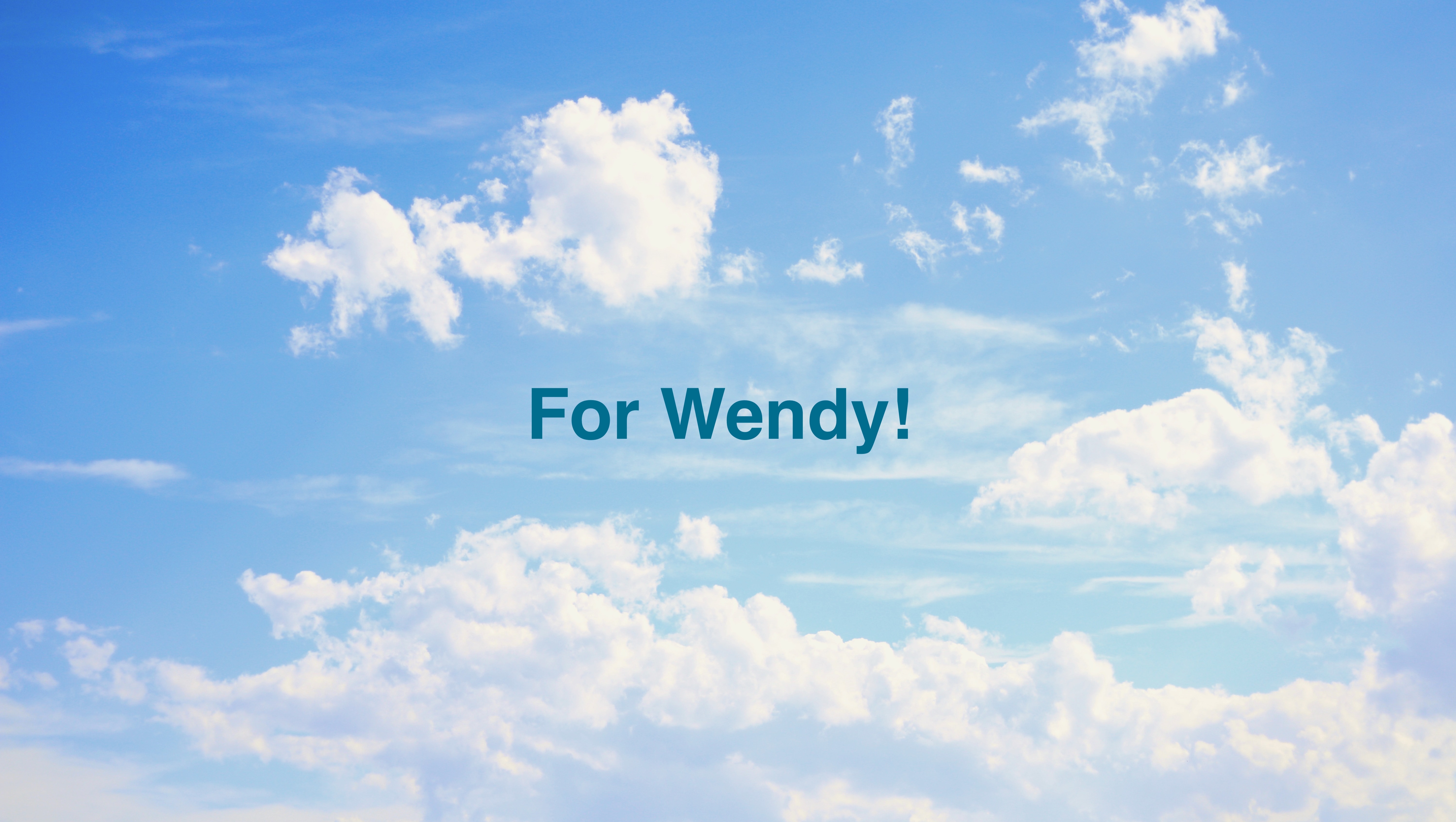 Fundraiser for Wendy Dardine by Cynthia Pewett : Wendy D.