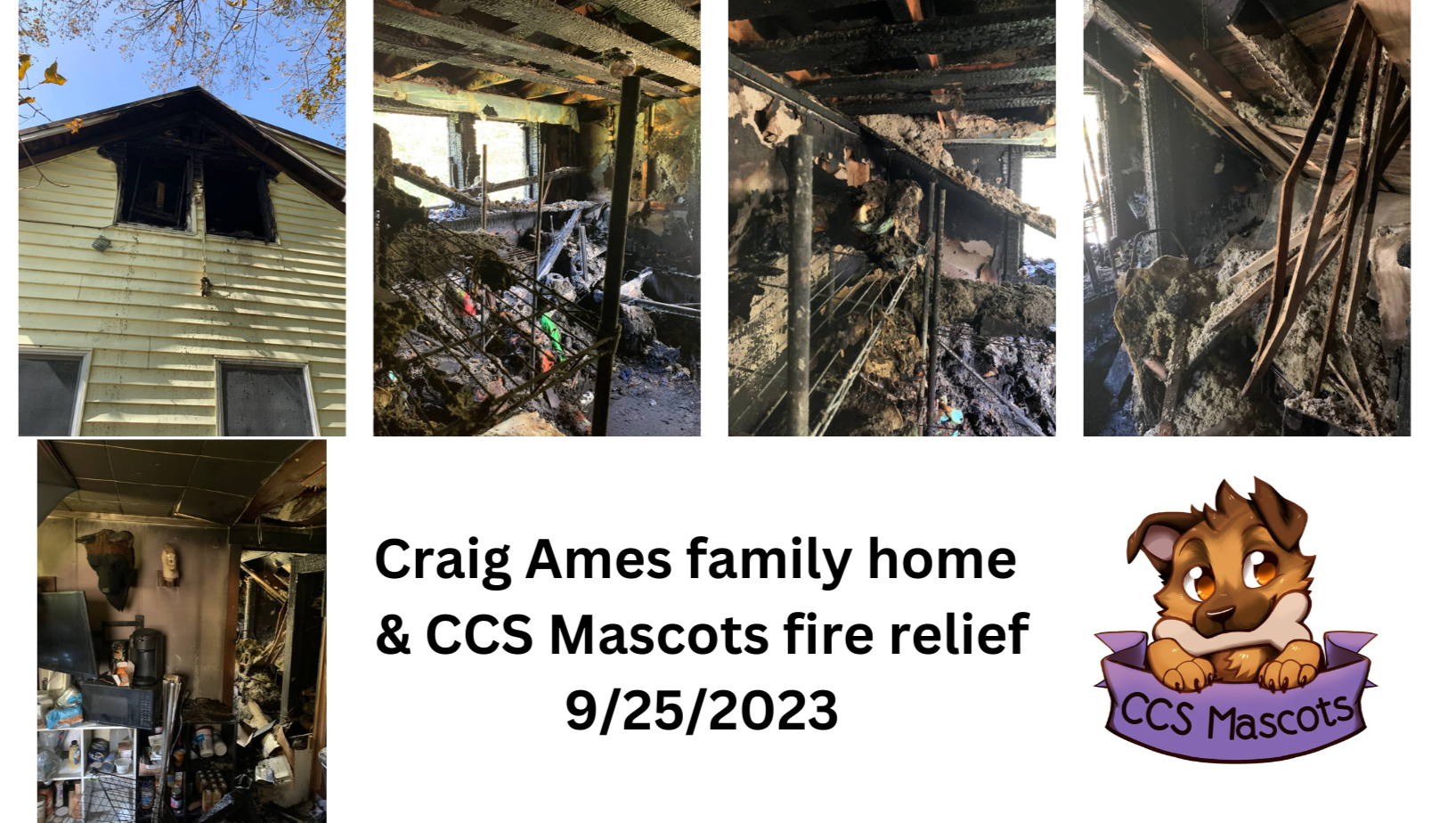 Fundraiser for Craig Ames by Kristen Weindorf Short : Craig Ames family home & CCS Mascots fire ...