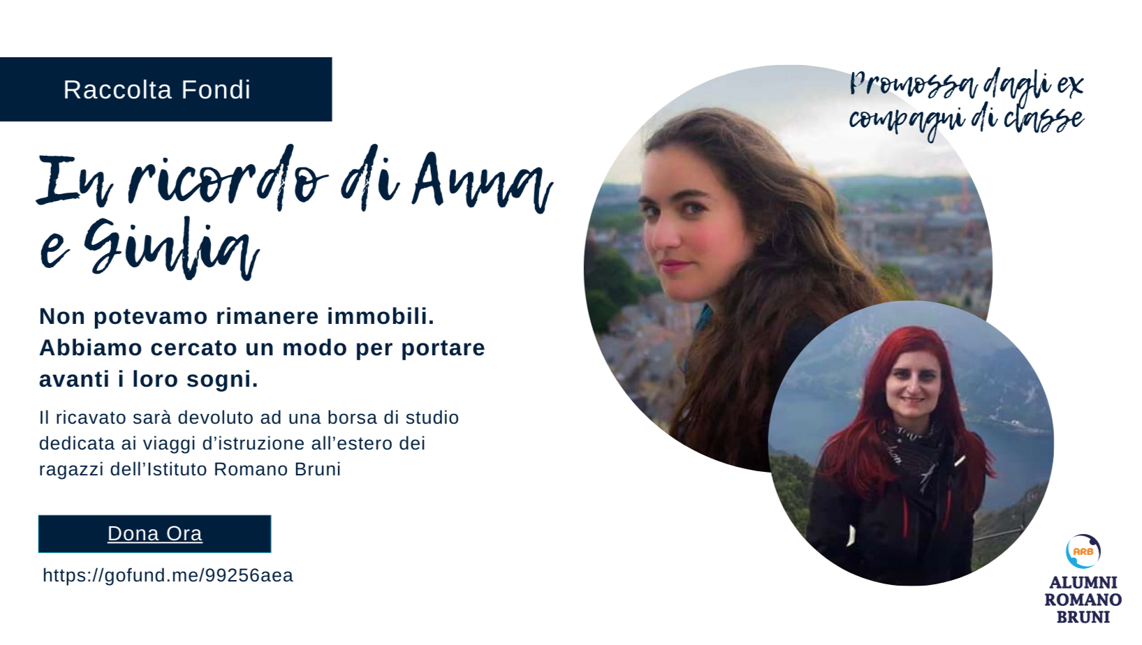 Fundraiser by Alumni Romano Bruni : Anna Tuzzato e Giulia Segato