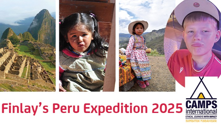 Fundraiser by Emma Joyce : Finlay's Peru Sacred Valley Expedition 2025