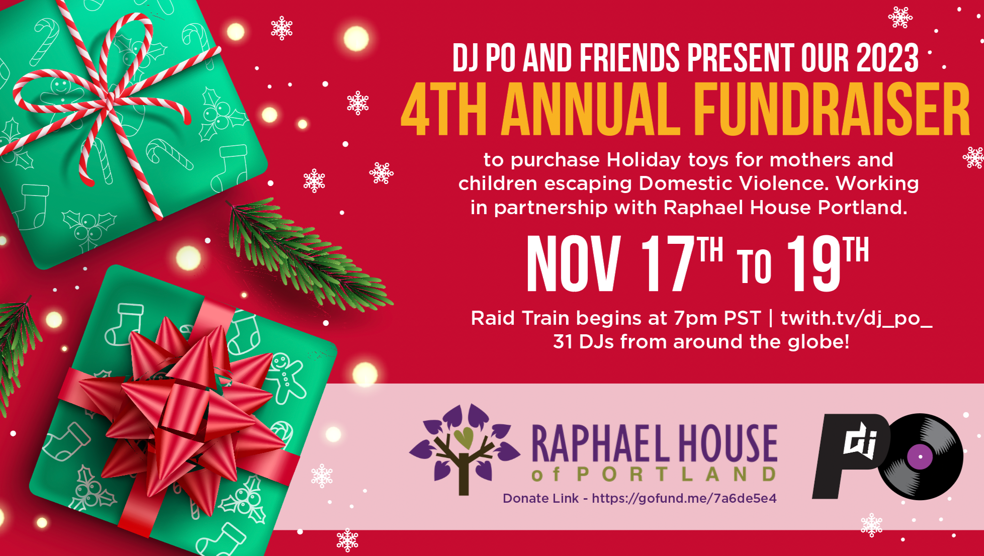 Fundraiser by Craig Nelson : DJ Po & Friends Toy Fundraiser 4 Raphael ...