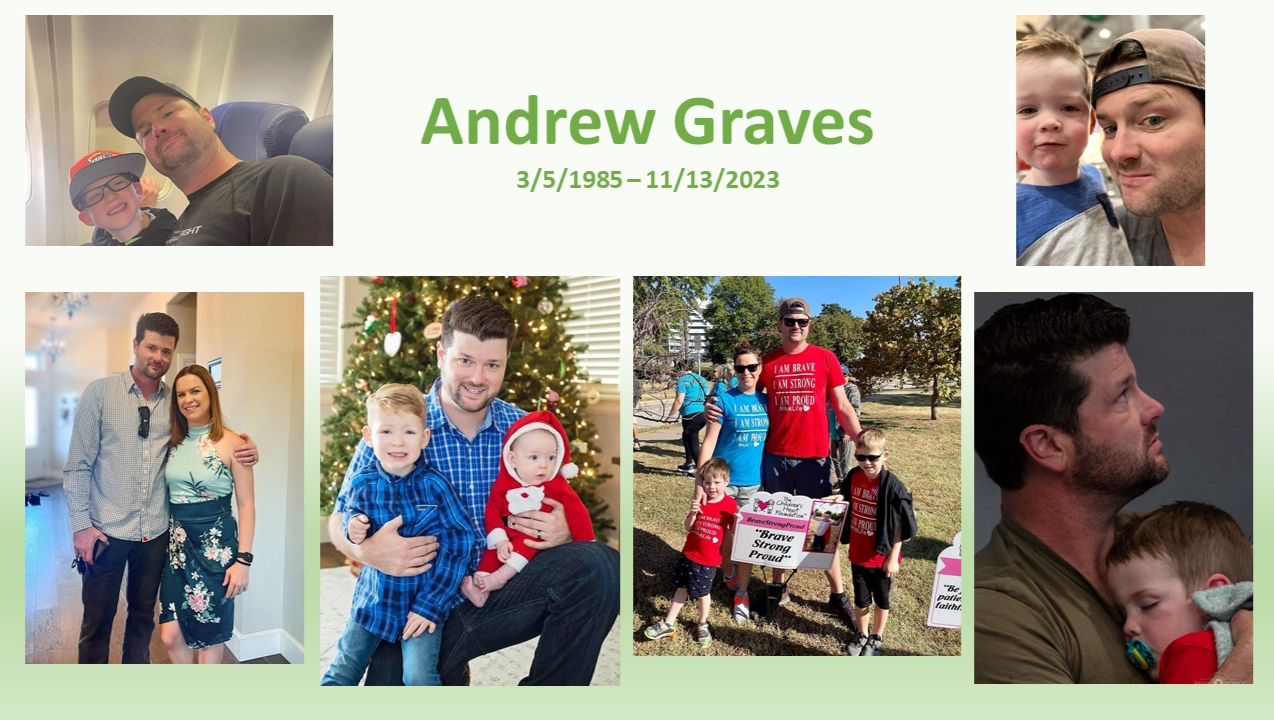 Fundraiser for Jessica Graves by Cara Dodgion : Andrew Graves