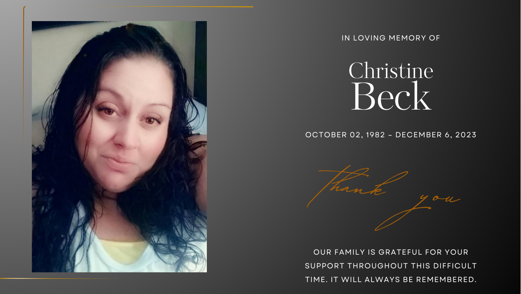 Fundraiser by Julie Landry : Cremation and Final Resting for Christine Beck