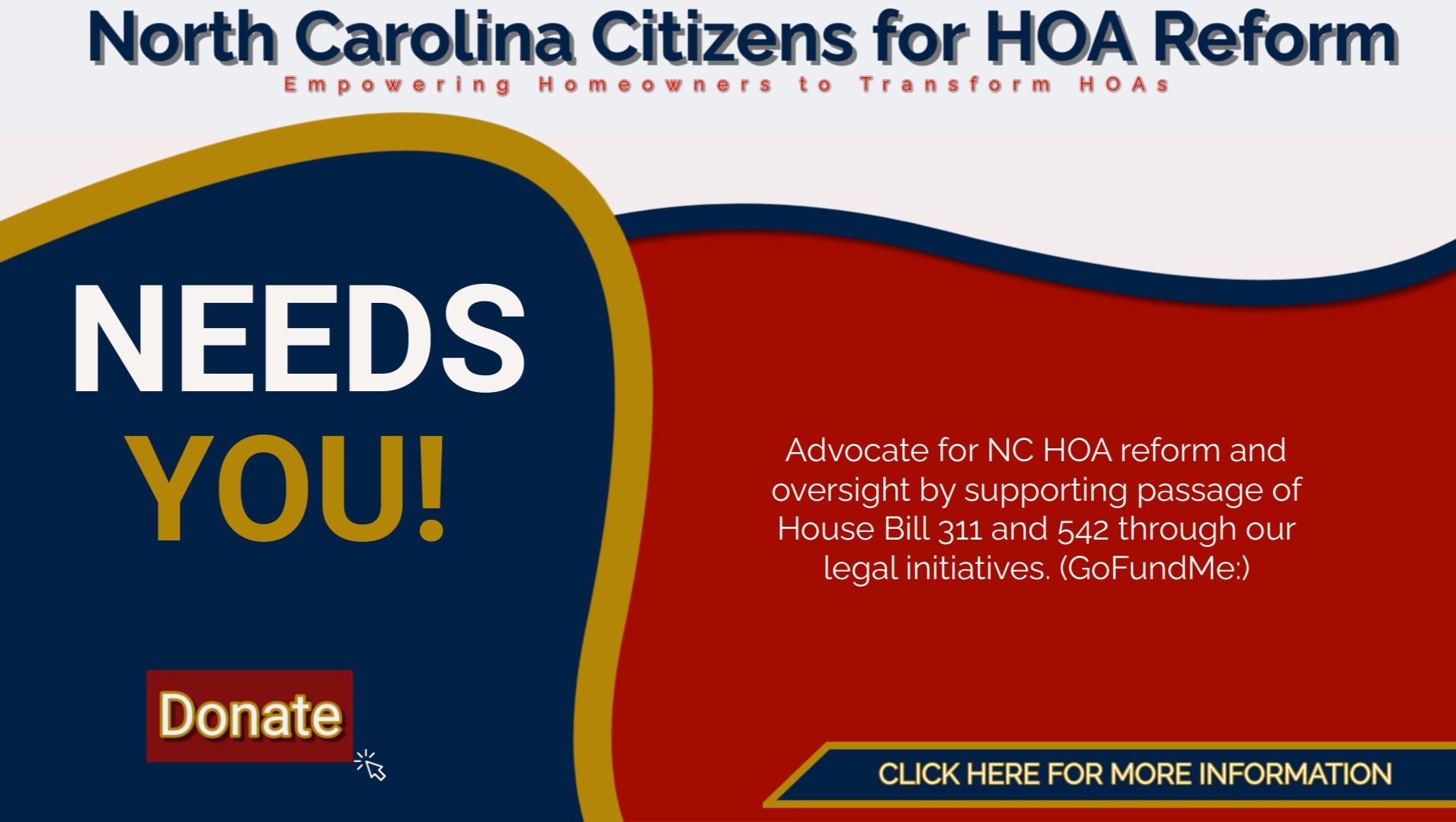 Fundraiser by NC Citizens For HOA Reform : Empowering Homeowners To ...