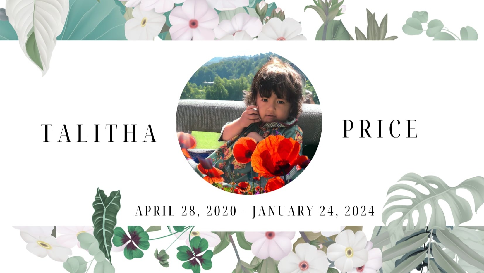 Fundraiser by Chelsey Price : Donations in memory of Talitha Price